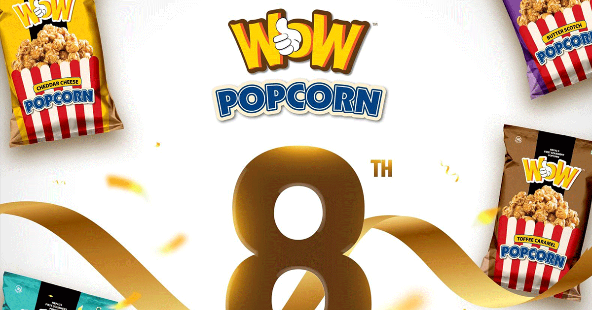 WOW Popcorn को ८ वर्ष पुरा, भारतीय बजारमा रणनीतिक प्रवेशको घोषणा ...
